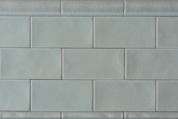 Metro Fliese grau-grün gewellt 7.5x15 | dieFliesen.com