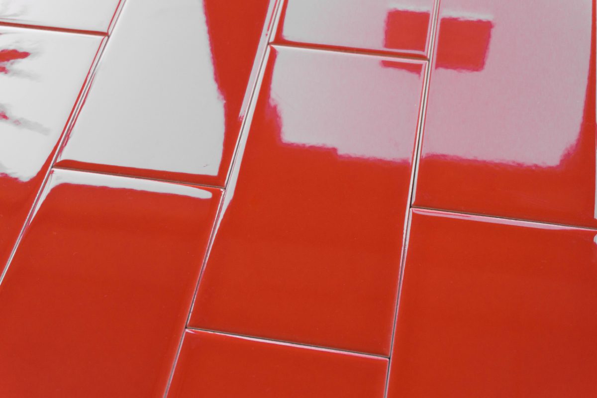 Metro Fliese rot glatt 10x20 PL - dieFliesen.com