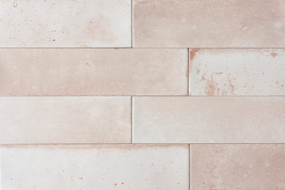 Vintage Fliese rose gewellt 7.5x30 | Kaufen bei dieFliesen.com